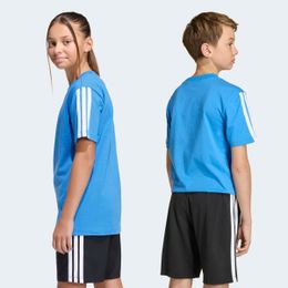 M&auml;dchen T-Shirt "J 3S TEE 160", blau, Gr. 176, adidas Sportswear, Obermaterial: 100% Baumwolle, Shirts, sportlicher Stil, Rundhalsausschnitt, ohne