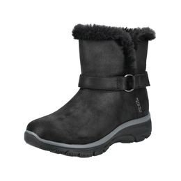 Stiefelette Skechers "Skechers Stiefelette Textil", Damen, Gr. 40, schwarz, Textil, Schuhe Stiefelette