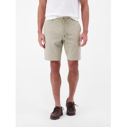 Shorts Lerros "Bequeme Shorts mit Kordelzug", Herren, Gr. 31, medium kitt, 71% Polyester, 26% Viskose, 3% Elasthan, Hosen Shorts