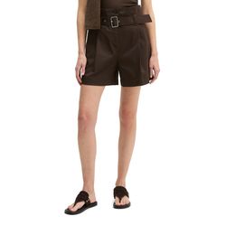 Marc O'Polo MARC O'POLO Damen Shorts "aus Bi-Baumwolle-TENCEL Lyocell-Stretch"burnt coffee, Gr. 40, unifarben, Twill, Obermaterial: 58% Lyocell, 40% Baumwolle,