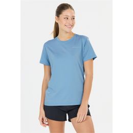 Endurance Damen T-Shirt "Yonan V2", blau, Gr. 46, unifarben, 92% Polyester, 8% Elasthan, Shirts, mit atmungsaktiver Quick-Dry-Funktion