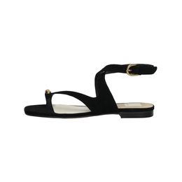 Dolce Vita Damen Zehentrenner "Dolce Vita Sandalen Veloursleder", Gr. 39, schwarz, Veloursleder, Schuhe