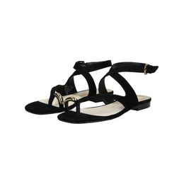 Dolce Vita Damen Zehentrenner "Dolce Vita Sandalen Veloursleder", Gr. 38, schwarz, Veloursleder, Schuhe