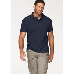 MAN'S WORLD MAN'S WORLD Herren Poloshirt, blau, Basic, Gr. 40, unifarben, Piqu&eacute;, Obermaterial: 100% Baumwolle, Shirts, Kurzarm, lockere Passform, unifarben