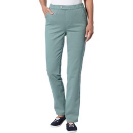 Damen Schlupfjeans mit 2 Taschen vorne jade, Gr&ouml;&szlig;e 38