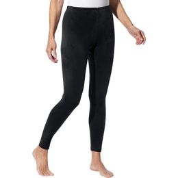 Damen Leggings in Nicki-Qualit&auml;t schwarz, Gr&ouml;&szlig;e 48