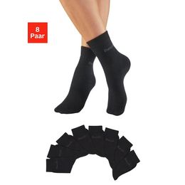 Bench. Basicsocken 'Damen Logosocken' schwarz Gr. 39-42 f&uuml;r Damen. Elastisch. Nachhaltig.