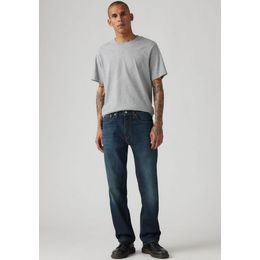 Levi's LEVI'S Herren Straight-Jeans "505", blau, Gr. 32, unifarben, Denim/Jeans, Obermaterial: 99% Baumwolle, 1% Elasthan, Jeans, REGULAR