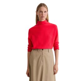 Marc O'Polo MARC O'POLO Damen Strickpullover "aus softer Bio-Baumwolle"bright rot, Gr. M, unifarben, Obermaterial: 100% Baumwolle, Pullover