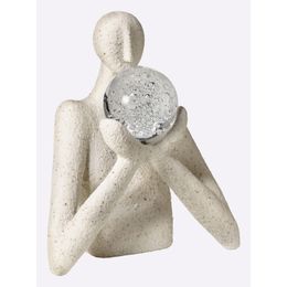 HEINE HOME Deko-Figur, Grau, Gr. H/B/T ca. 32/28/20,5 cm, Figuren & Skulpturen, Material: Polyresin