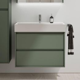 Burgbad Devio Schrank mit Keramik-Waschtisch, 2 Ausz&uuml;ge, SHKF081F7215C0001,