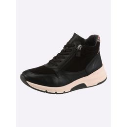 Heine Damen Sneaker, Schwarz, Gr. 35, Sneakers & Schn&uuml;rer, Material: Rindsleder