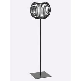 HEINE HOME Windlicht, Braun, Gr. H/B/T ca. 71,5/18/18 cm, Deko-Artikel, Material: Metall