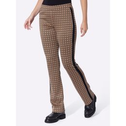 Heine Damen Schlupfhose, Braun, Gr. 48, Weite Hosen, Material: Polyester