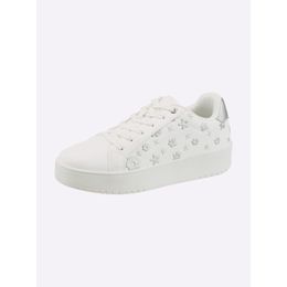 Heine Damen Sneaker, Wei&szlig;, Gr. 41, Sneakers & Schn&uuml;rer, Material: Synthetik