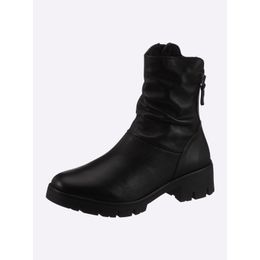 Heine Stiefelette, Schwarz, Gr. 36, Damen, Stiefeletten, Material: Rindsleder