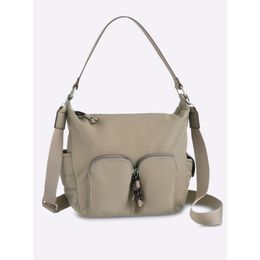 Heine Damen Tasche, Braun, Handtaschen, Material: Synthetik