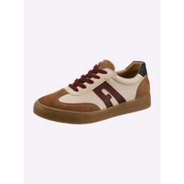 Heine Damen Sneaker, Braun, Gr. 40, Sneakers & Schn&uuml;rer, Material: Rindsleder