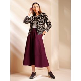 Heine Damen Jacquardstrickjacke, Braun, Gr. 50, Strickjacken, Material: Polyacryl