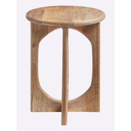 HEINE HOME Beistelltisch, Natur, Gr. H/B/T ca. 51/40/40 cm, Beistell- & Couchtische, Material: Mango