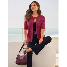 Heine Damen Strickjacke, Rot, Gr. 36, Strickjacken, Material: Polyamid