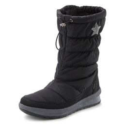Lascana Damen Winterstiefel, Schwarz, Gr. 38, Stiefel, Material: Textil