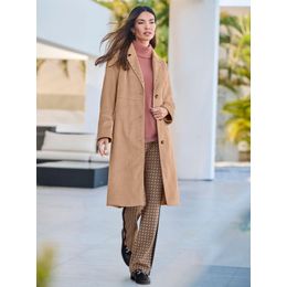 Heine Damen Lederimitatmantel, Braun, Gr. 42, Leichte M&auml;ntel, Material: Polyester