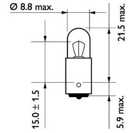 Philips Gl&uuml;hlampe, Kennzeichenleuchte Park-/Positionsleuchte Blinkleuchte Positions-/Begrenzungsleuchte Seitenmarkierungsleuchte Umriss-/Begrenzungsle