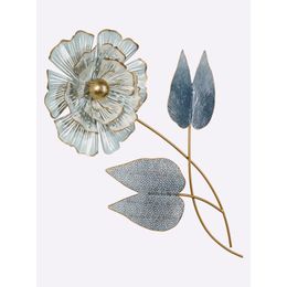 HEINE HOME Wanddeko, Blau, Gr. H/B/T ca. 90/57/8 cm, Wanddeko, Material: Metall