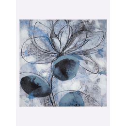 HEINE HOME Bild, Blau, Gr. H/B/T ca. 80/80/3,5 cm, Bilder, Material: Kunstleinwand