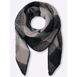 Heine Damen Schal, Schwarz, T&uuml;cher & Schals, Material: Viskose