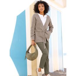 Heine Damen Strickjacke, Braun, Gr. 48, Strickjacken, Material: Polyacryl