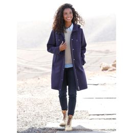 Heine Damen Kurzmantel, Blau, Gr. 44, Winterm&auml;ntel, Material: Polyester