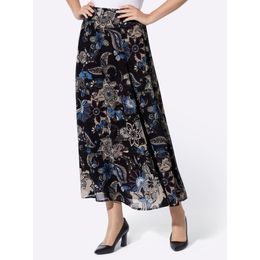 Heine Damen A-Linien-Rock, Schwarz, Gr. 40, Lange R&ouml;cke, Material: Polyester