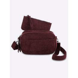 Heine Damen Tasche, Rot, Handtaschen, Material: Synthetik