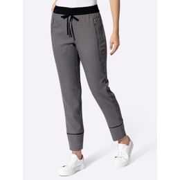 Heine Damen Schlupfhose, Blau, Gr. 42, 7/8-Hose, Material: Polyester
