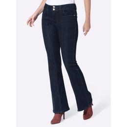 Heine Damen Push-up-Jeans, Blau, Gr. 34, Mode, Material: Baumwolle