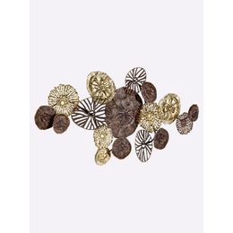 HEINE HOME Wanddeko, Braun, Gr. H/B/T ca. 45/90/5 cm, Wanddeko, Material: Metall