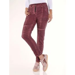 Heine Damen Hose, Rot, Gr. 36, R&ouml;hrenhosen, Material: Baumwolle