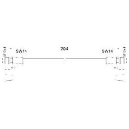 ATE Bremsschlauch Kupplungsschlauch 24.5201-0204.3 Bremsschlauch,Kupplungsschlauch hinten rechts f&uuml;r VOLVO BMW 34321113183 34321108135 34321159878