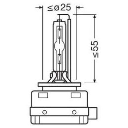 Osram Original D3S XENARC&reg; Soft Cover Box 66340-1HB Gl&uuml;hlampe, Fernscheinwerfer,Gl&uuml;hlampe, Hauptscheinwerfer 42V