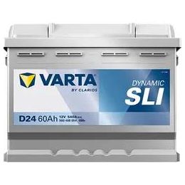 Varta Starterbatterie DYNAMIC SLI 12 V, 60 Ah, 540 A 560408054K262 12V 60Ah 540A f&uuml;r VW PEUGEOT LAND ROVER AUSTIN FIAT / LANCIA SAAB VOLVO NISSAN RENA