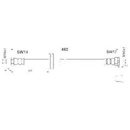 ATE Bremsschlauch 24.5169-0480.3 vorne rechts links f&uuml;r BMW 34301166118
