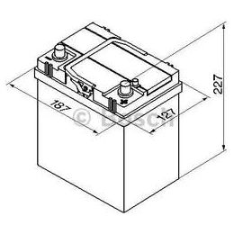 Bosch Starterbatterie S4 12 V, 40 Ah, 330 A 0 092 S40 180 12V 40Ah 330A f&uuml;r HYUNDAI SUZUKI CITRO&Euml;N TOYOTA MAZDA SUBARU OPEL CHEVROLET DAIHATSU HONDA 9