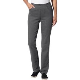 Damen Jeans mit Teilungsn&auml;hten hinten grey-denim, Gr&ouml;&szlig;e 22