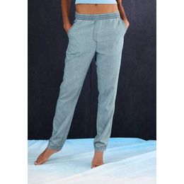 H.I.S. H.I.S Jogger Pants blau Gr. 32/34 f&uuml;r Damen. Bequem. Nachhaltig.