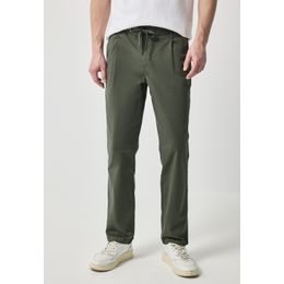 Street One MEN Herren Chinohose, gr&uuml;n, Gr. 31, unifarben, Web, 98% Baumwolle, 2% Elasthan, Hosen, mit seitlichen Einschubtaschen