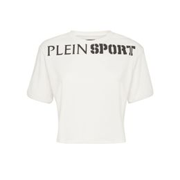 Plein Sport Damen T-Shirt "Rundhals-T-Shirt", wei&szlig;, Gr. S, Obermaterial: 100% Polyester, Shirts