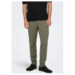 Only & Sons Chinohose ONLY & SONS "ONSMARK SLIM GW 0209 PANT NOOS", Damen, Gr. 33, L&auml;nge 34, bungee cord, Web, Obermaterial: 68% Viskose, 29% Polyester, 3% Elasthan, unifarben, slim fit lang, Hosen Chinohose, Viskosemischung, slim fit