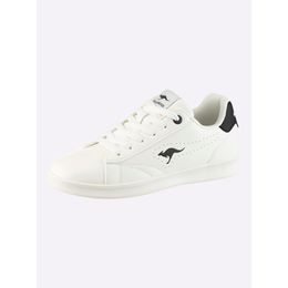 Kangaroos Damen Sneaker, Gr. 42wei&szlig;, marine, Lederimitat, Schuhe